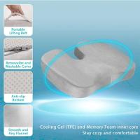 China Comfortable Memory Foam Cooling Gel Seat Cushions for Office Chair Pressure Relief for sale