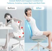 China Comfortable Memory Foam Cooling Gel Seat Cushions for Office Chair Pressure Relief for sale