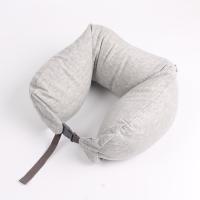 China U-shaped Neck Contour Pillow Foam Particle Sleeping Pillow for Adult Airplane Travel for sale