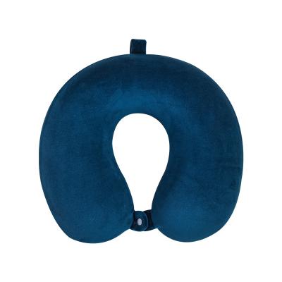 China 100% Polyester U Shape Cervical Airplane Memory Foam Neck Pillow for Travel Customization for sale