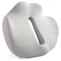 China U-Shape Knitted Memory Foam Seat Cushion for Hip Pressure Relief and No-Slip Bottom for sale