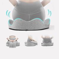 China U-Shape Knitted Memory Foam Seat Cushion for Hip Pressure Relief and No-Slip Bottom for sale