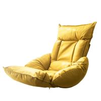 China Modern Design Living Room Hotel Leather Single Sofa with Handles Made of Memory Foam for sale