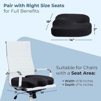 China Memory Foam Chair Pad for Comfortable Health Sitting in Office Chair Lifting Cushion for sale