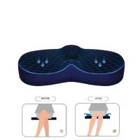 China Comfortable Knitted Office Chair Massage Cushion with Memory Foam Filling 40x30x7cm for sale