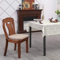 China Knitted Dining Chair Cushion with Ties 16.5 x 16.2 Inches Memory Foam Kitchen Seat Pad for sale