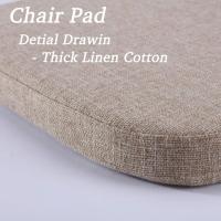 China Knitted Dining Chair Cushion with Ties 16.5 x 16.2 Inches Memory Foam Kitchen Seat Pad for sale
