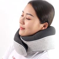 China Customized Color U Shape Memory Foam Neck Pillow Soft Neck Support Travel Pillow Roll for sale