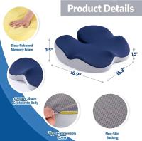 China Knitted Luxury Style Office Chair Memory Foam Seat Cushion for Orthopedic Support for sale