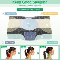 China Memory Foam Cervical Pillow Adjustable Contour Home Pillow for Pain Relief Sleeping for sale