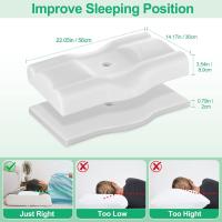 China Memory Foam Cervical Pillow Adjustable Contour Home Pillow for Pain Relief Sleeping for sale