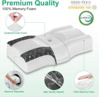 China Memory Foam Cervical Pillow Adjustable Contour Home Pillow for Pain Relief Sleeping for sale