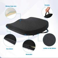 China Memory Foam Office Seat Cushion with Carry Handle and Washable Cover Comfort Guaranteed for sale