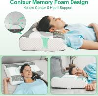 China Memory Foam Cervical Pillow Adjustable Contour Home Pillow for Pain Relief Sleeping for sale