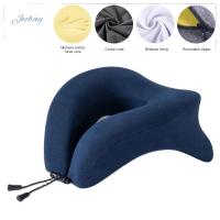 China Office Nap Airplane Camping Knitted U-Shaped Memory Cotton Head and Neck Support Pillow for sale