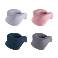 China Office Nap Airplane Camping Knitted U-Shaped Memory Cotton Head and Neck Support Pillow for sale