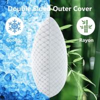 China Soft Bed Sleeping Pillow for Neck and Shoulder Pain Cooling with Ice Silk on One Side for sale