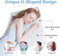 China Soft Bed Sleeping Pillow for Neck and Shoulder Pain Cooling with Ice Silk on One Side for sale