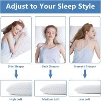 China Soft Bed Sleeping Pillow for Neck and Shoulder Pain Cooling with Ice Silk on One Side for sale