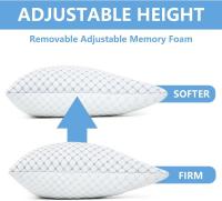 China Soft Bed Sleeping Pillow for Neck and Shoulder Pain Cooling with Ice Silk on One Side for sale