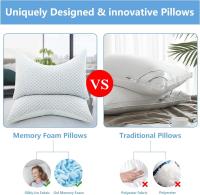 China Soft Bed Sleeping Pillow for Neck and Shoulder Pain Cooling with Ice Silk on One Side for sale