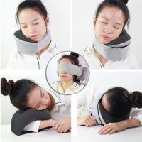 China U-Shape Ergonomic Orthopedic Cervical Memory Foam Neck Support Pillow for Traveling for sale