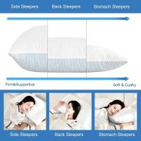 China Adjustable Loft Cooling Bed Pillow for Side Stomach Sleepers Washable Removable Cover for sale