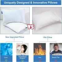 China Adjustable Loft Cooling Bed Pillow for Side Stomach Sleepers Washable Removable Cover for sale
