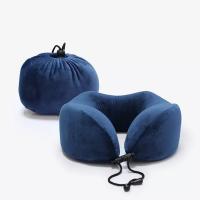 China Adjustable Memory Foam U-Shaped Comfortable Office Pillow for Car and Airplane Travel for sale