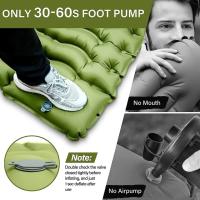 China Rectangle Camping Sleeping Pad with Built-in Foot Pump and Pillow Lightweight Design for sale