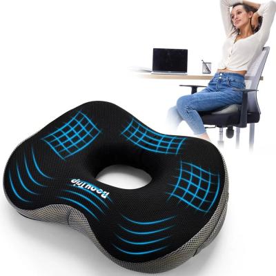 China Memory Foam Filling Ergonomic Hip Cushion for Comfortable Car and Office Seating for sale