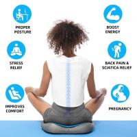 China Memory Foam Filling Ergonomic Hip Cushion for Comfortable Car and Office Seating for sale