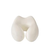 China 60 Fabric Count Portable Comfortable Cervical Memory Foam Travel Neck Pillow for Airplane for sale