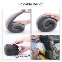 China Slow Rebound Travel Neck Pillow with Memory Foam Filling Car Airplane and Office for sale