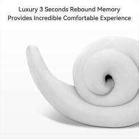 China Slow Rebound Travel Neck Pillow with Memory Foam Filling Car Airplane and Office for sale