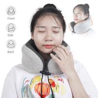 China U-Shape Memory Foam Folding Travel Neck Pillow for Ultimate Comfort on the Plane for sale