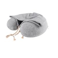 China Comfortable Gray Cotton Slow Rebound Memory Foam Neck Support Massage Pillow for 2023 for sale