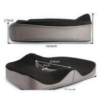China Blue Memory Foam Seat Cushion for Comfortable Travel in Patent Car Wheelchair Chair for sale