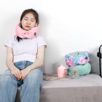 China Lightweight Air Inflatable Travel Neck Pillow with Customized Color and Storage Box for sale