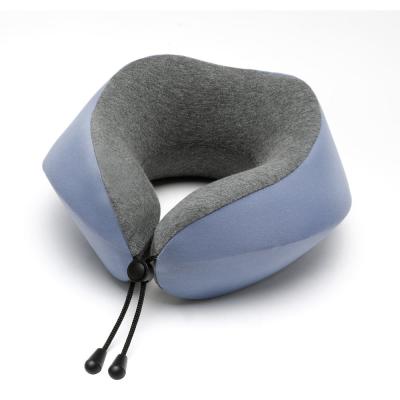 China Customized Hnos Easy Carry Airplane Car Travel Memory Foam Neck Rest 360-Degree Head Support Travel Pillow for sale