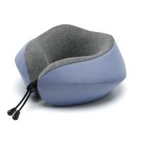 China Customized Hnos Easy Carry Airplane Car Travel Memory Foam Neck Rest 360-Degree Head Support Travel Pillow for sale