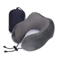 China 40 Fabric Count Own Memory Foam Travel Neck Pillow with U Shape and Cervical Support for sale
