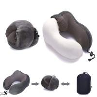 China 40 Fabric Count Own Memory Foam Travel Neck Pillow with U Shape and Cervical Support for sale