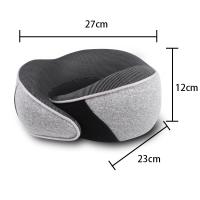 China 40 Fabric Count Memory Foam U-Shape Travel Pillow with 3D Eye Mask Earplugs 27x23x12cm for sale
