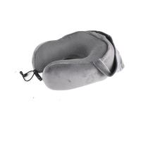 China Travelling Airplane Memory Foam U Shaped Pillow with Hat Sustainable Fashion Style for sale