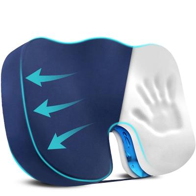 China Cushion Hot Ergonomic Design U Shape Memory Foam Seat Cushion with Cooling Gel Wedge for sale