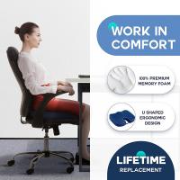 China Cushion Hot Ergonomic Design U Shape Memory Foam Seat Cushion with Cooling Gel Wedge for sale