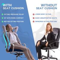 China Cushion Hot Ergonomic Design U Shape Memory Foam Seat Cushion with Cooling Gel Wedge for sale