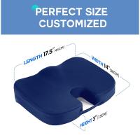 China Cushion Hot Ergonomic Design U Shape Memory Foam Seat Cushion with Cooling Gel Wedge for sale