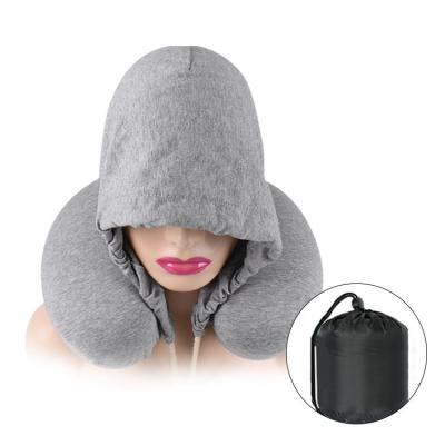 China Soft Hooded Travel Pillow for Relaxing and Comfortable Travel Round Shape 0.5-1 Kg for sale